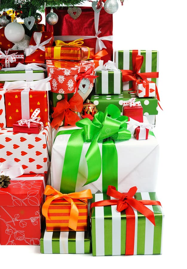 Stack of gift boxes stock image. Image of stack, design - 22056213
