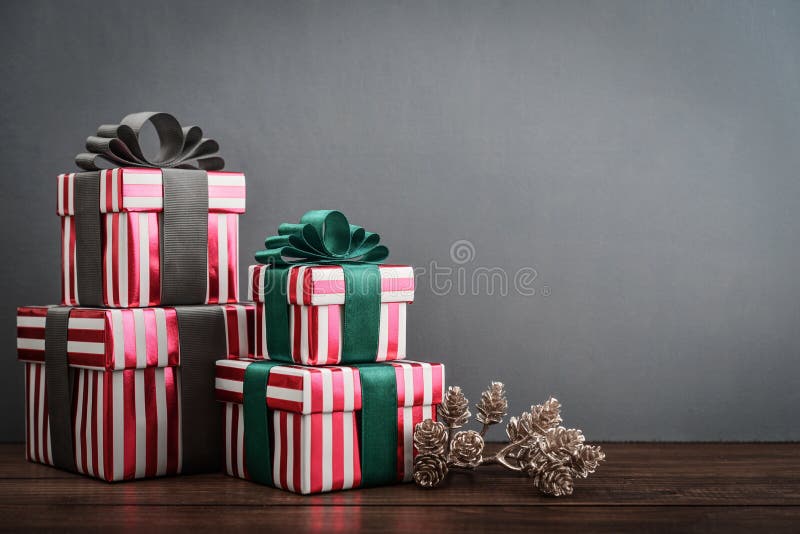 Stack of gift boxes stock photo. Image of items, texture - 104212736