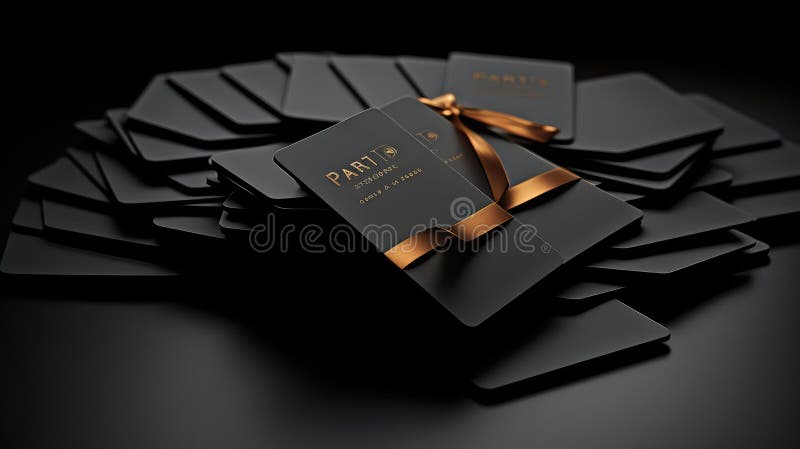 Stack gift card black stock illustration. Illustration of options ...