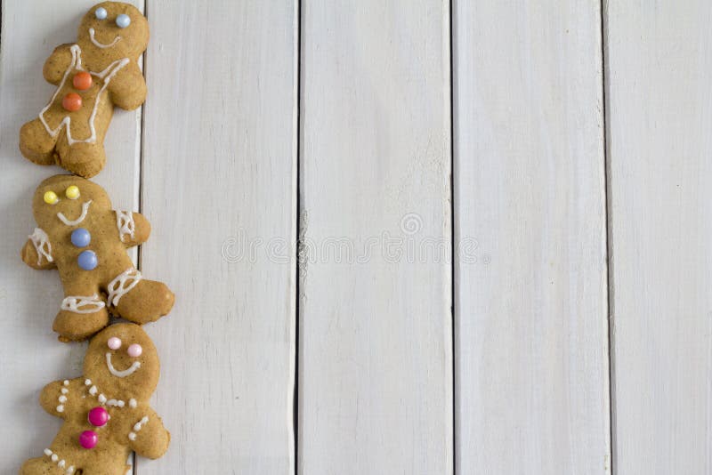 Stack of Gingerbread Men stock photo. Image of food, white - 53250114