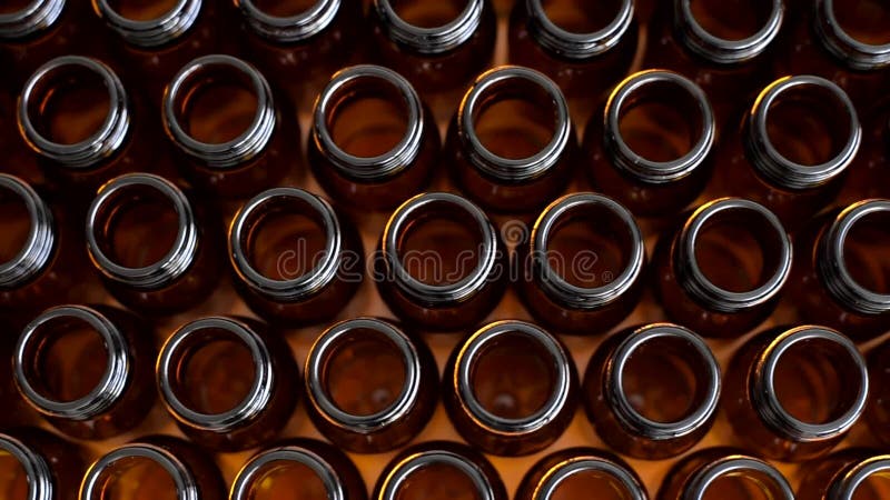 Stack of Glass Bottles for Medicines Moving in Front of the Camera 2 ...