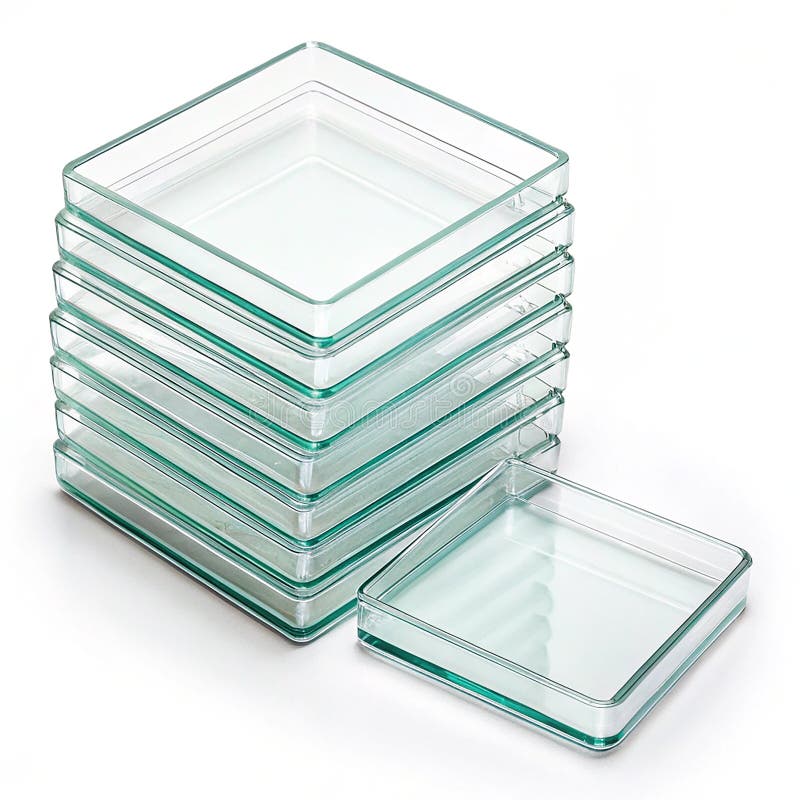 Stack of Glass Slides for Microscope Stock Illustration - Illustration ...