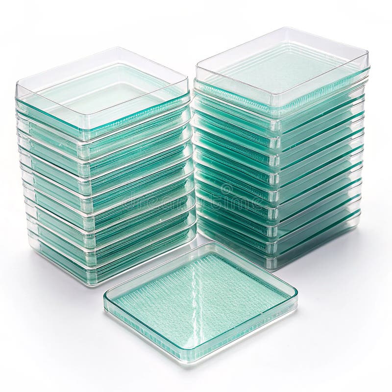 Stack of Glass Slides for Microscope Stock Illustration - Illustration ...
