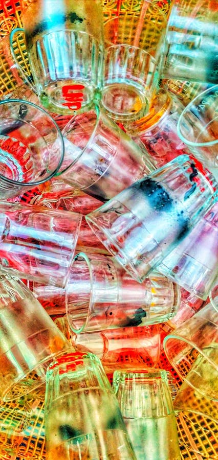 Stack of glasses stock image. Image of stack, glasses - 203931145