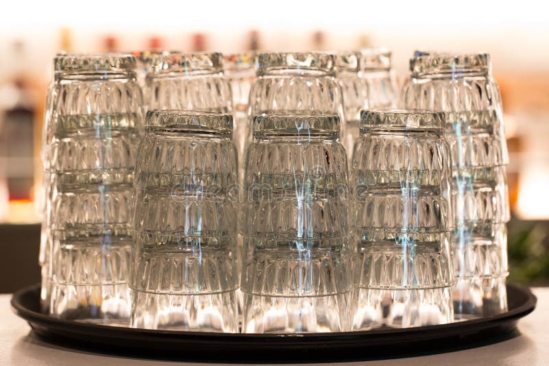 Stack Glasses stock photo. Image of glass, drink, glassware - 46672704
