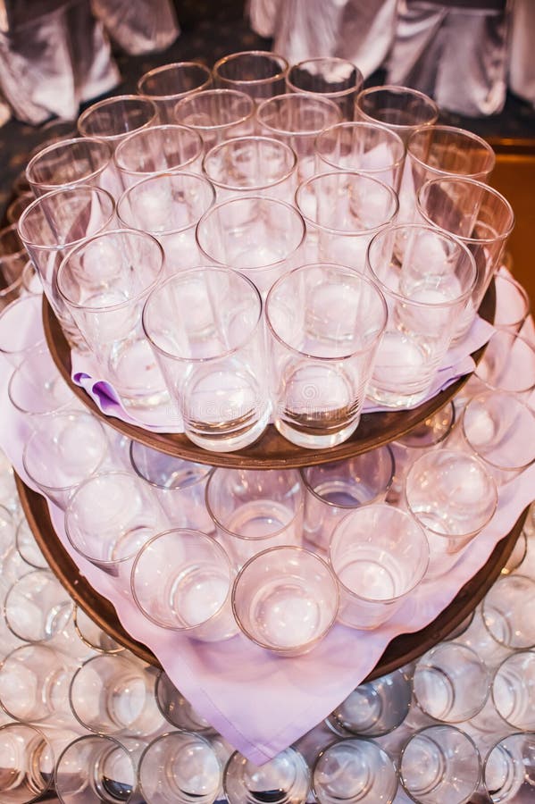 Stack of Glasses stock image. Image of drinking, trays - 30896217