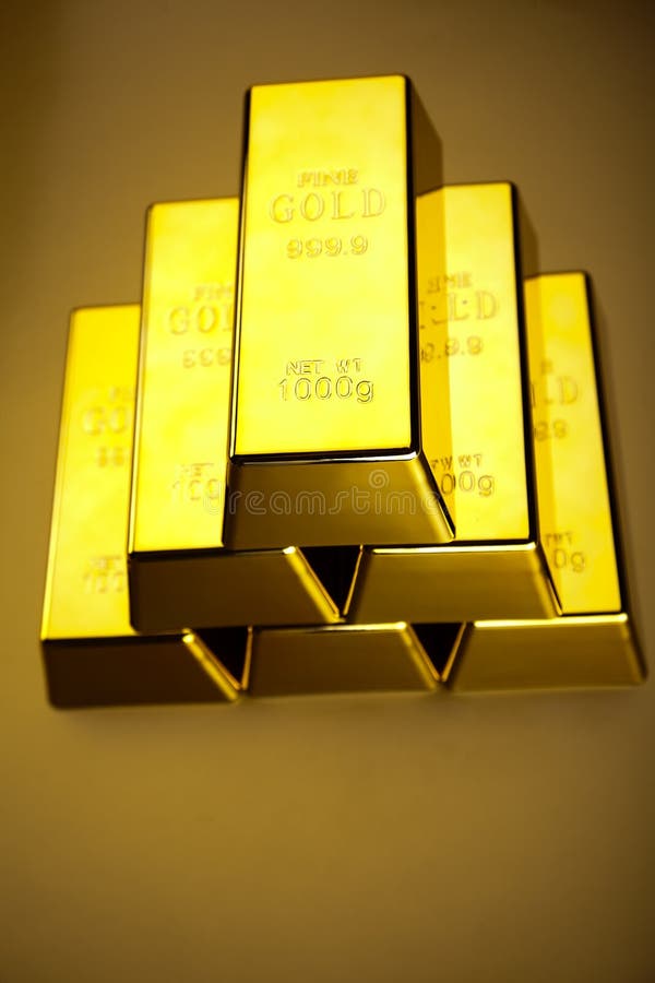 Stack of Gold Bars, Ambient Financial Concept Stock Photo - Image of ...