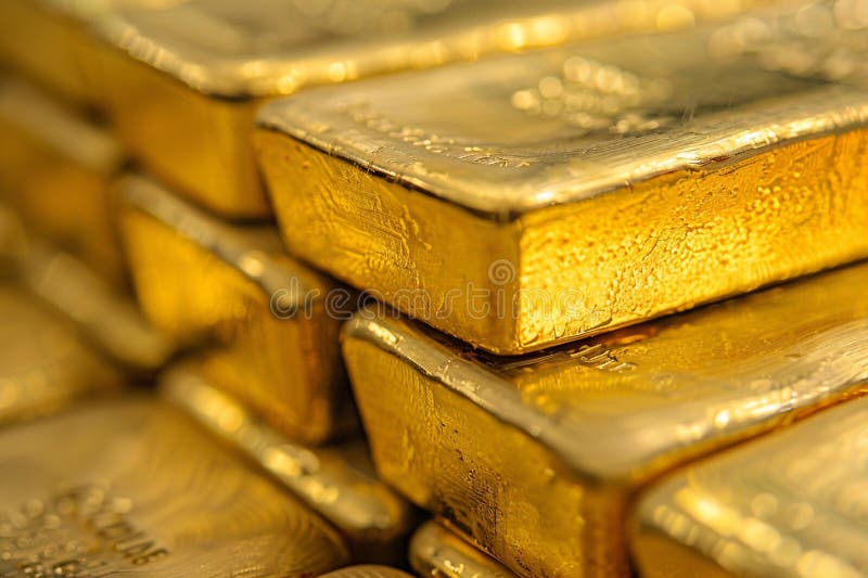 Stack of Gold Bars stock illustration. Illustration of closeup - 342208108