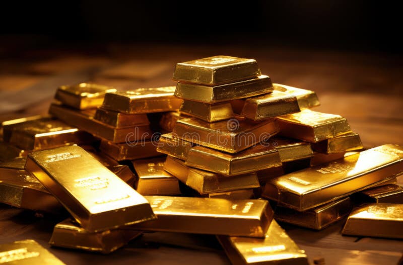 Stack of Gold Bars. Financial Concepts Stock Photo - Image of luxury ...