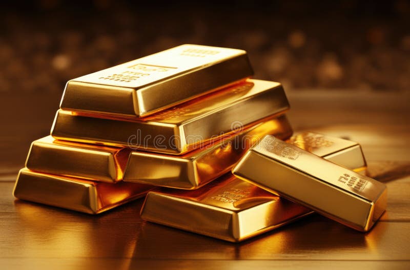 Stack of Gold Bars. Financial Concepts Stock Photo - Image of market ...