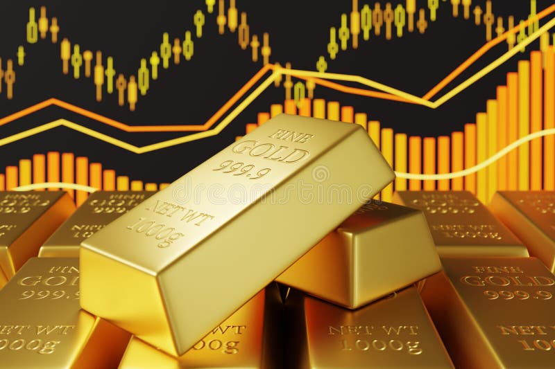 Illustration of the Concept of Forecasting Gold Price and Trend Stock ...