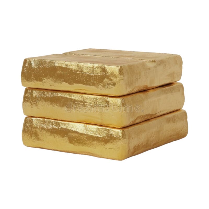 Stack of Gold Bars on Transparent Background - Ai Generated Stock ...