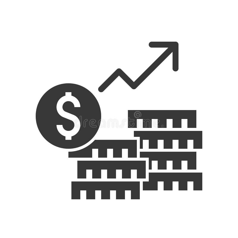 Stack of Gold Coins and Arrow Rising, Inflation or Stock Market Stock ... Stack of Gold Coins and Arrow Rising, Inflation or Stock Market Stock ...