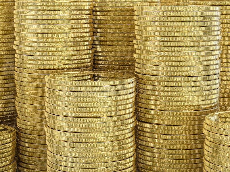 Stack of gold coins stock image. Image of savings, gold - 80334901