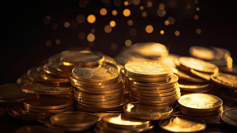 Stack Coins Black Background Stock Illustrations – 2,629 Stack Coins ...