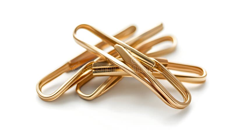 Stack Gold Colored Paper Clips Stock Photos - Free & Royalty-Free Stock ...
