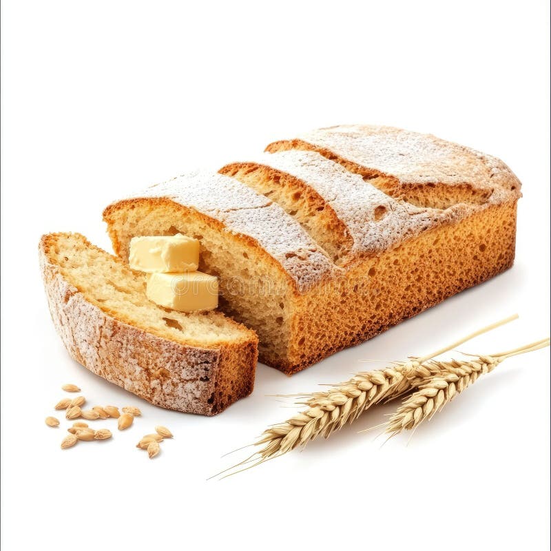 A Stack of Golden Brown Toast Slices, Some Topped with Melting Butter ...