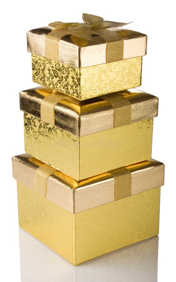 Stack of golden gift boxes stock image. Image of golden - 34481225 Stack of golden gift boxes stock image. Image of golden - 34481225