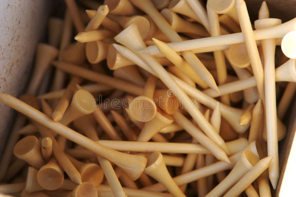 Stack of golf tees stock image. Image of outdoor, golfcourse - 3089833