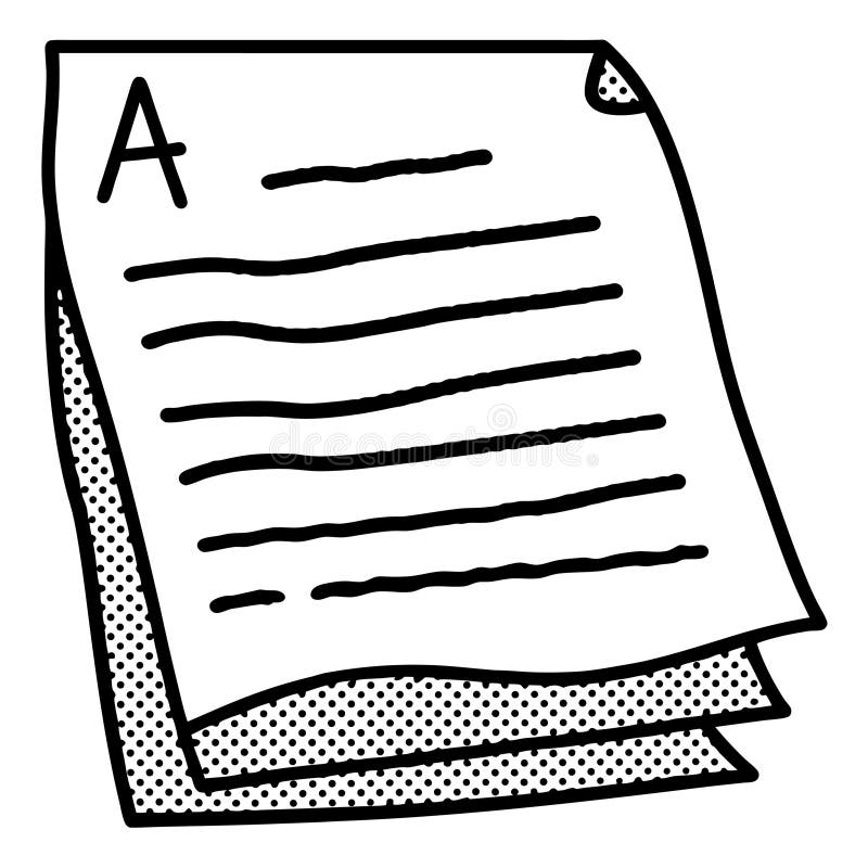 Graded Exam Papers Stock Illustrations – 10 Graded Exam Papers Stock ...