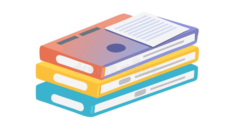 Gradient Colored Books Educational Collection Stock Illustrations – 5 ...
