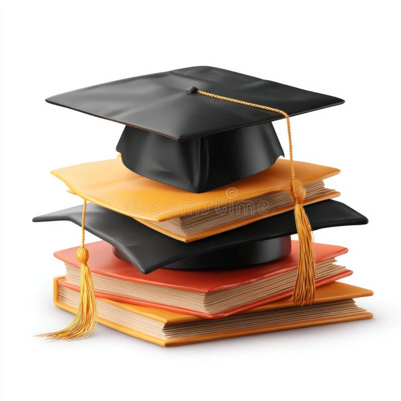 Stack of Graduation Caps, Isolated on Transparent Background --v 7 ...
