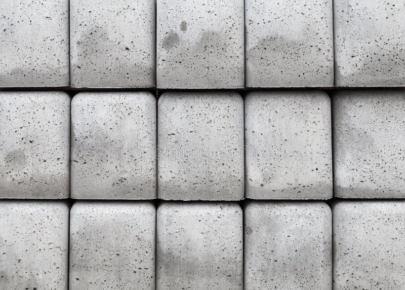 Stack of Gray Concrete Blocks Texture Stock Photo - Image of empty ...