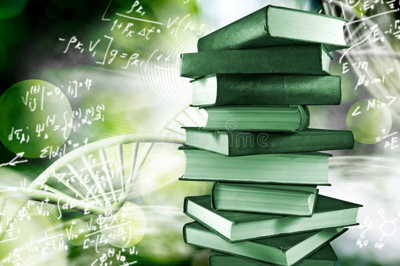 A Stack of Knowledge: Green Books and Scientific Discoveries Stock ...
