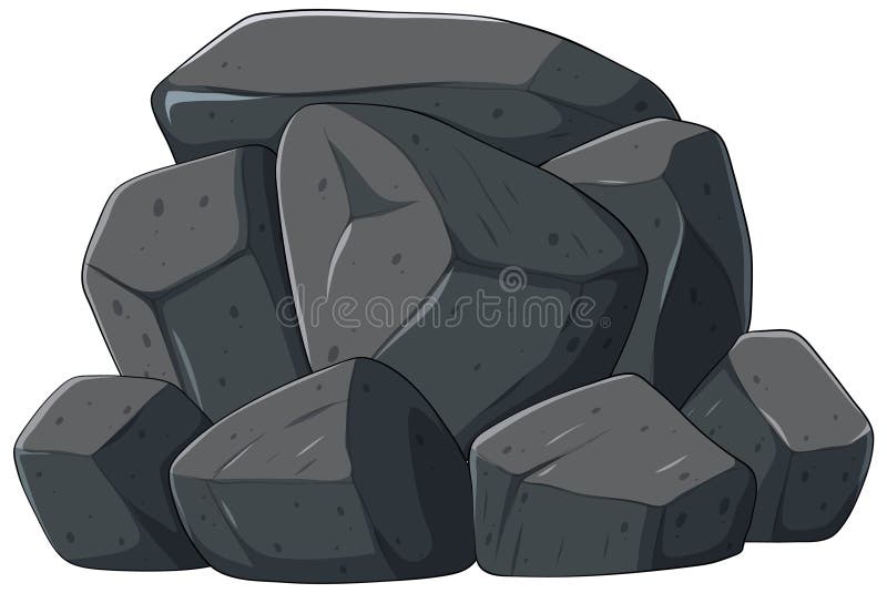 A stack of grey rocks stock vector. Illustration of cartoon - 307488380