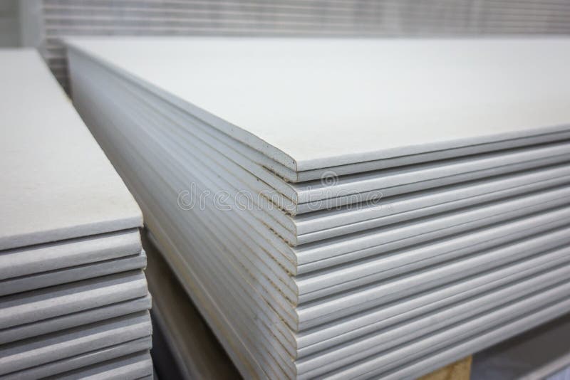 The stack of gypsum stock image. Image of line, sheetrock - 31697095