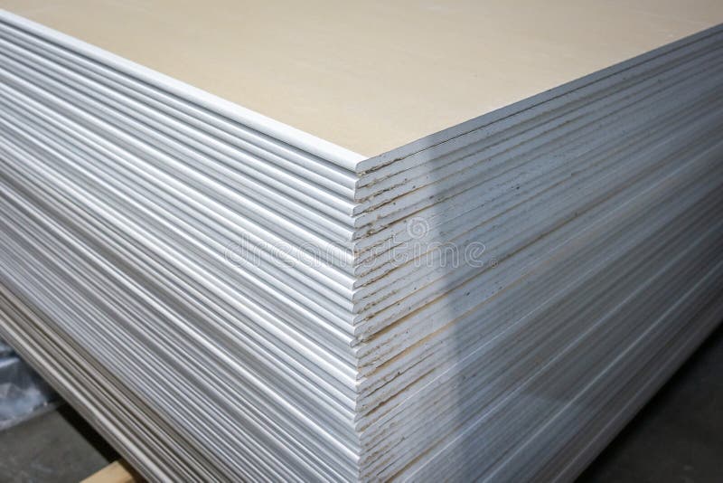 The stack of gypsum stock image. Image of line, sheetrock - 31697095