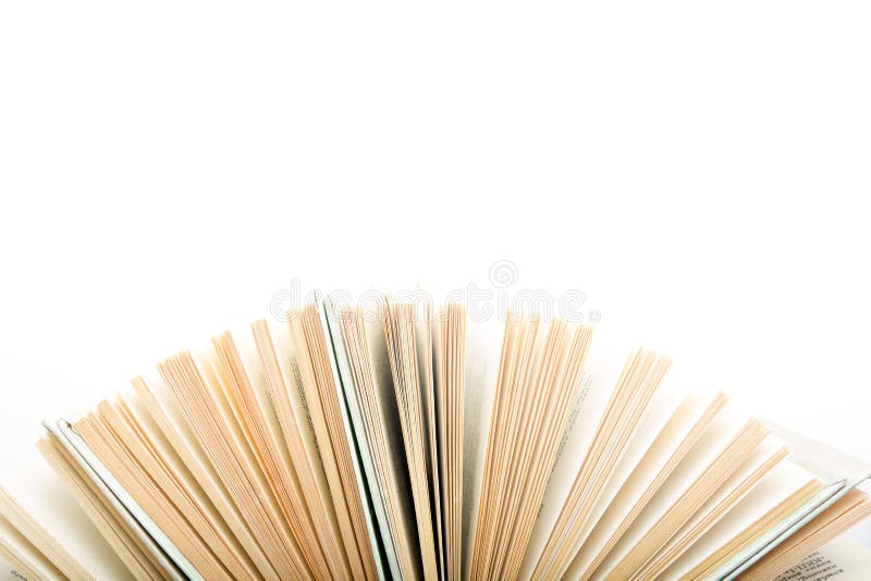 Stack of Hadrback Books on White Background. Library Education Concept ...