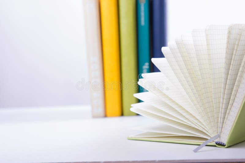 Stack of Hadrback Books on White Background. Library Education Concept ...