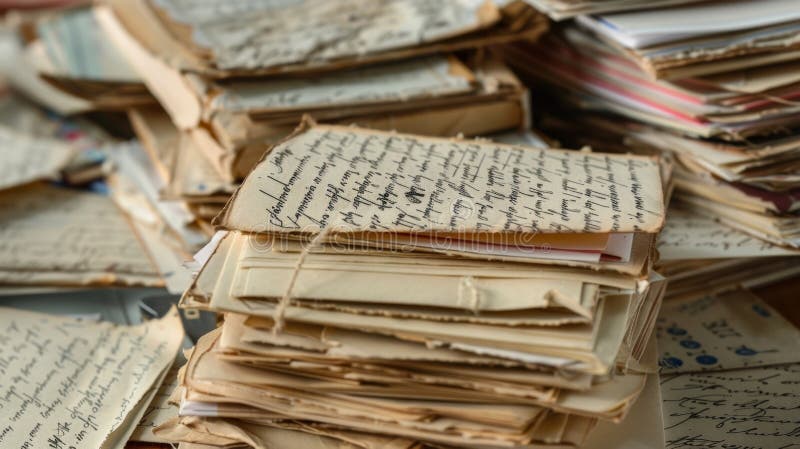 A Stack of Handwritten Letters and Cards Each One Containing Special ...