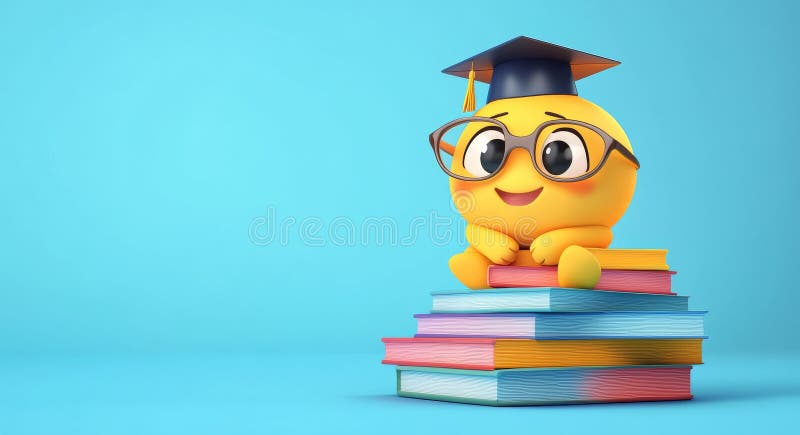A Stack of Happy Books Makes Education and Learning Fun at Graduation ...