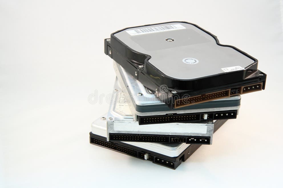 Stack of hard disks stock photo. Image of stack, platters - 33538806