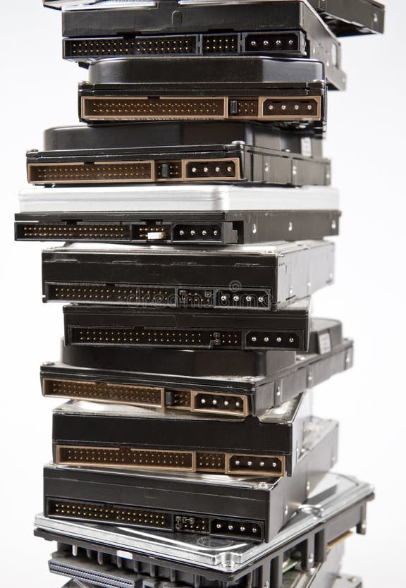 Stack of hard drive stock photo. Image of vertical, memory - 21388202
