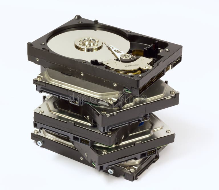 Stack of Hard Drives stock photo. Image of hard, storage - 21359534