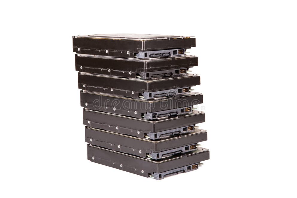 Stack of hard drives stock photo. Image of harddrive - 45088556