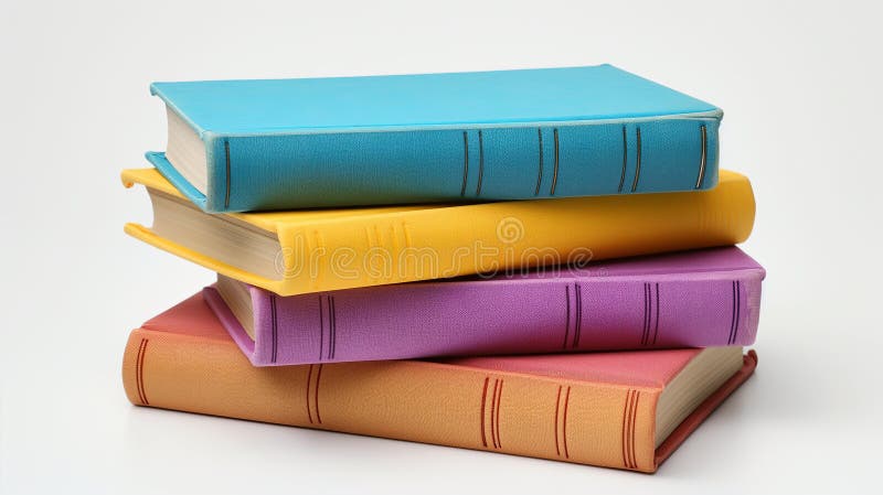 Stack of Hardcover Mockup Books, Education Concept. Back To School ...