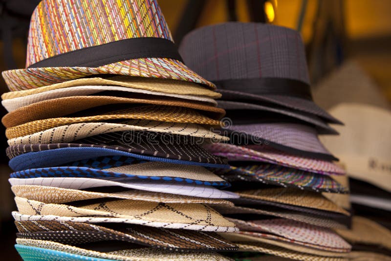 Stack of hats | Isolated stock image. Image of business - 18643043