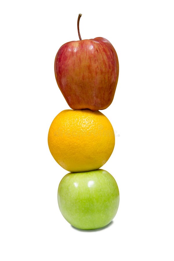Stack of healthy fruits stock photo. Image of balance - 39049388