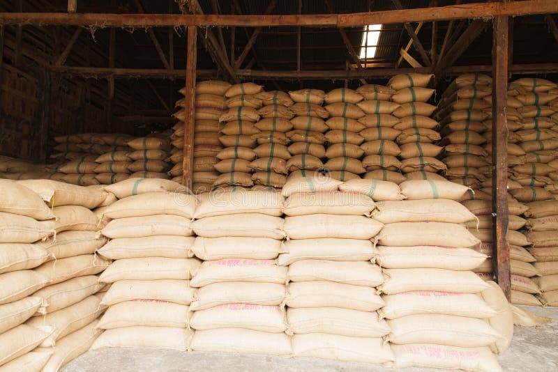 Bulk Sacks stock image. Image of harvest, bulky, fresh - 284179