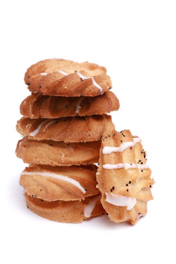 Stack of Homemade Chip Cookie Stock Image - Image of macro, background ...