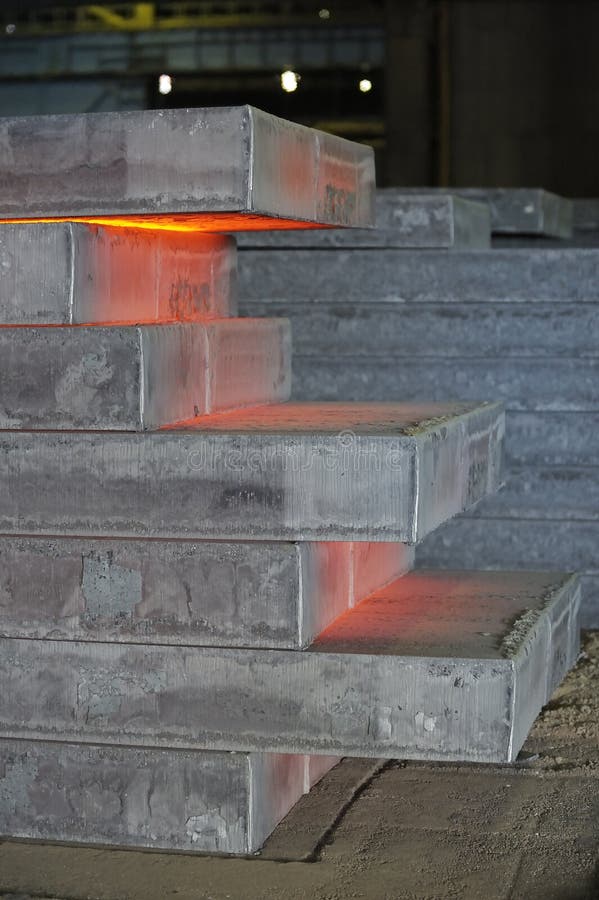 Hot steel stack stock image. Image of fuel, pollution - 24712931