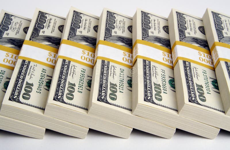 Stack of Hundred Dollar Bills Stock Photo - Image of market, financial ...