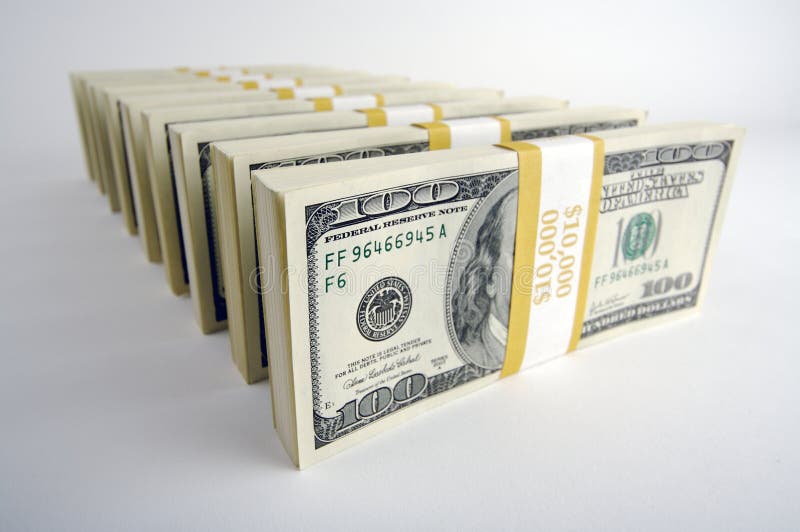 Stack of Hundred Dollar Bills Stock Photo - Image of market, financial ...