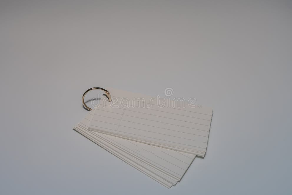 Stack of index cards stock photo. Image of material - 163893588