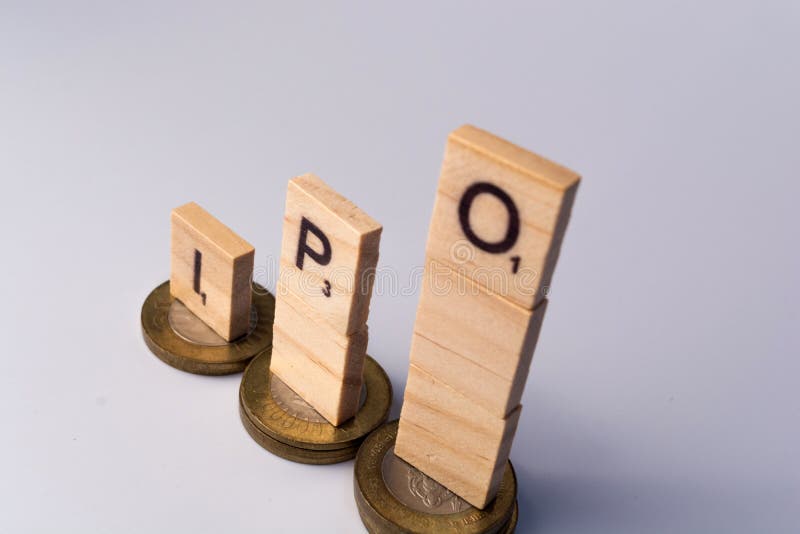 Stack of Indian 10 Rupee Coins Initial Public Offering or IPO Concept ...
