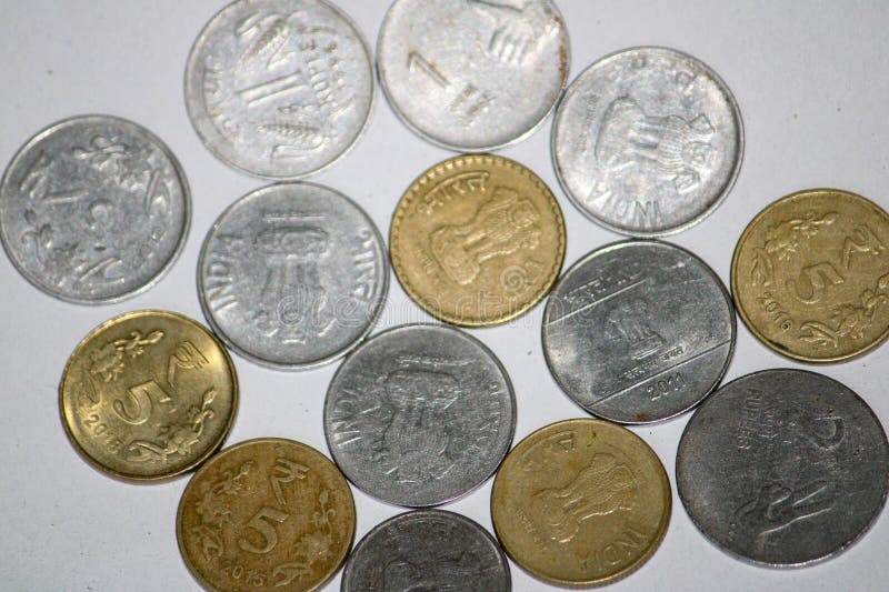 Indian Rupee Coin Obverse and Reverse, Money of India Stock Photo ...